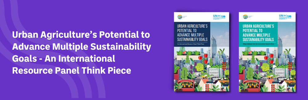 Urban Agriculture’s Potential to Advance Multiple Sustainability Goals ...